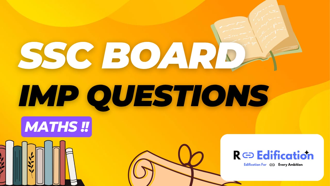 Class 10 Maths IMP Questions SSC - R-Edification